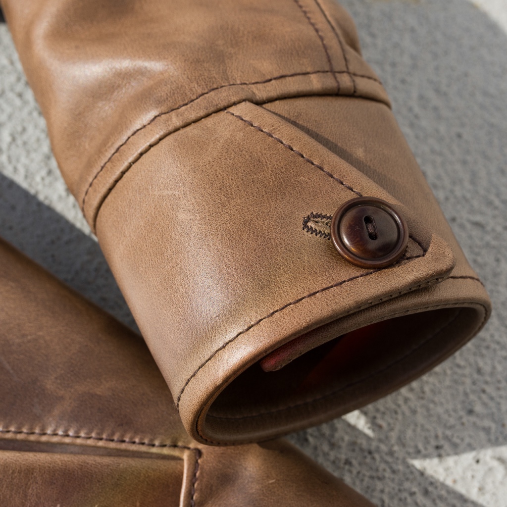 The L1 - Horween Chromexcel Natural | Gustin Leather Jackets
