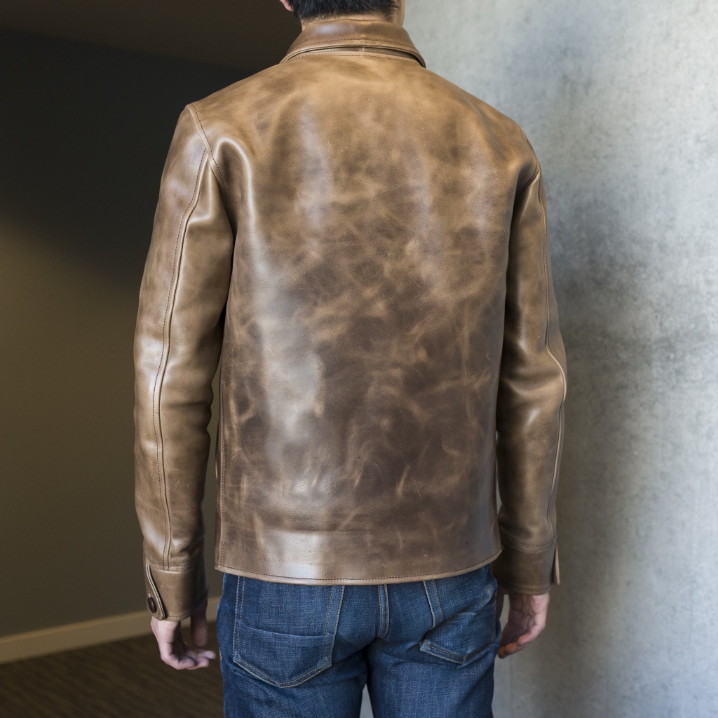 The L1 - Horween Chromexcel Natural | Gustin Leather Jackets