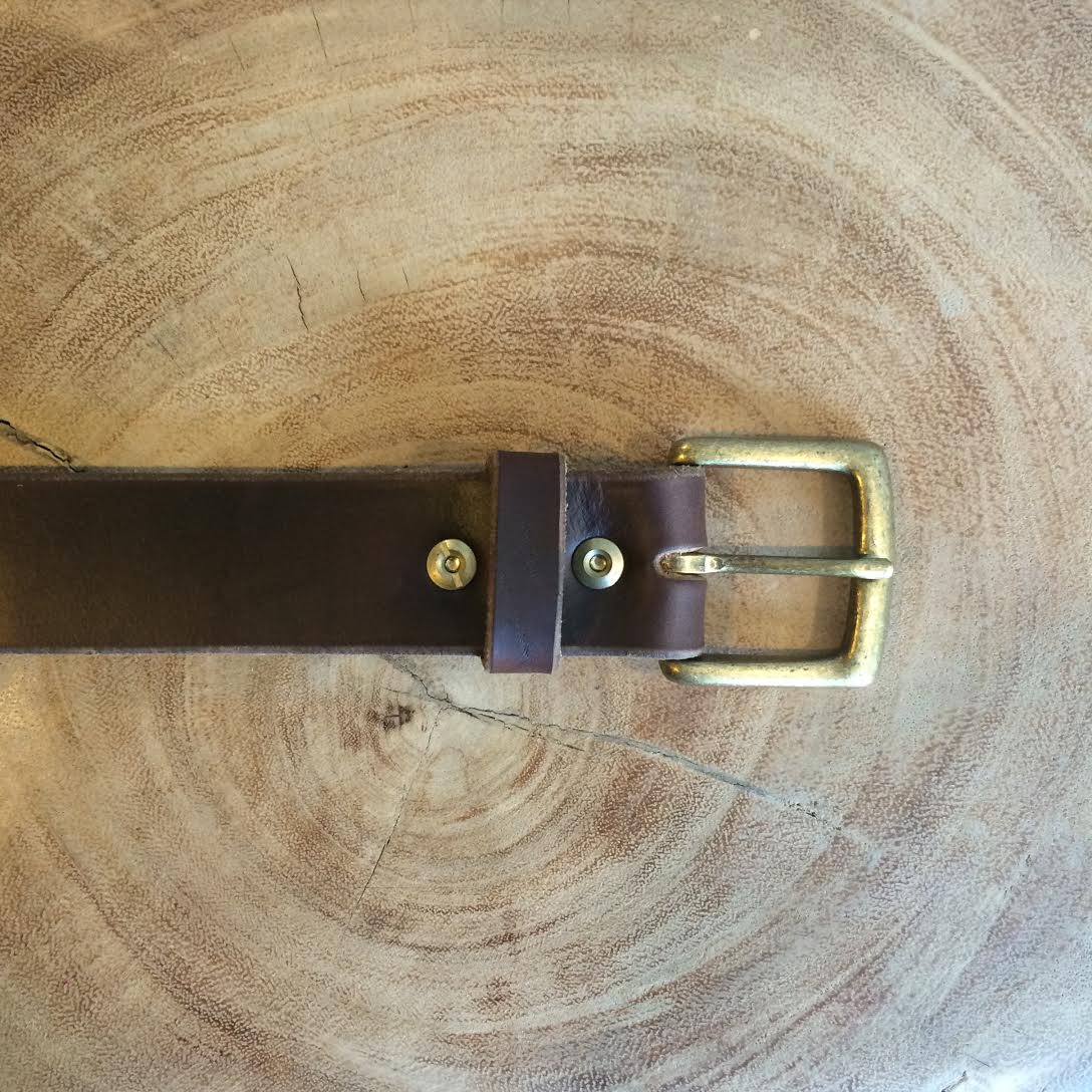 Horween Chromexcel Brown Belt | Gustin | Accessories | Belts
