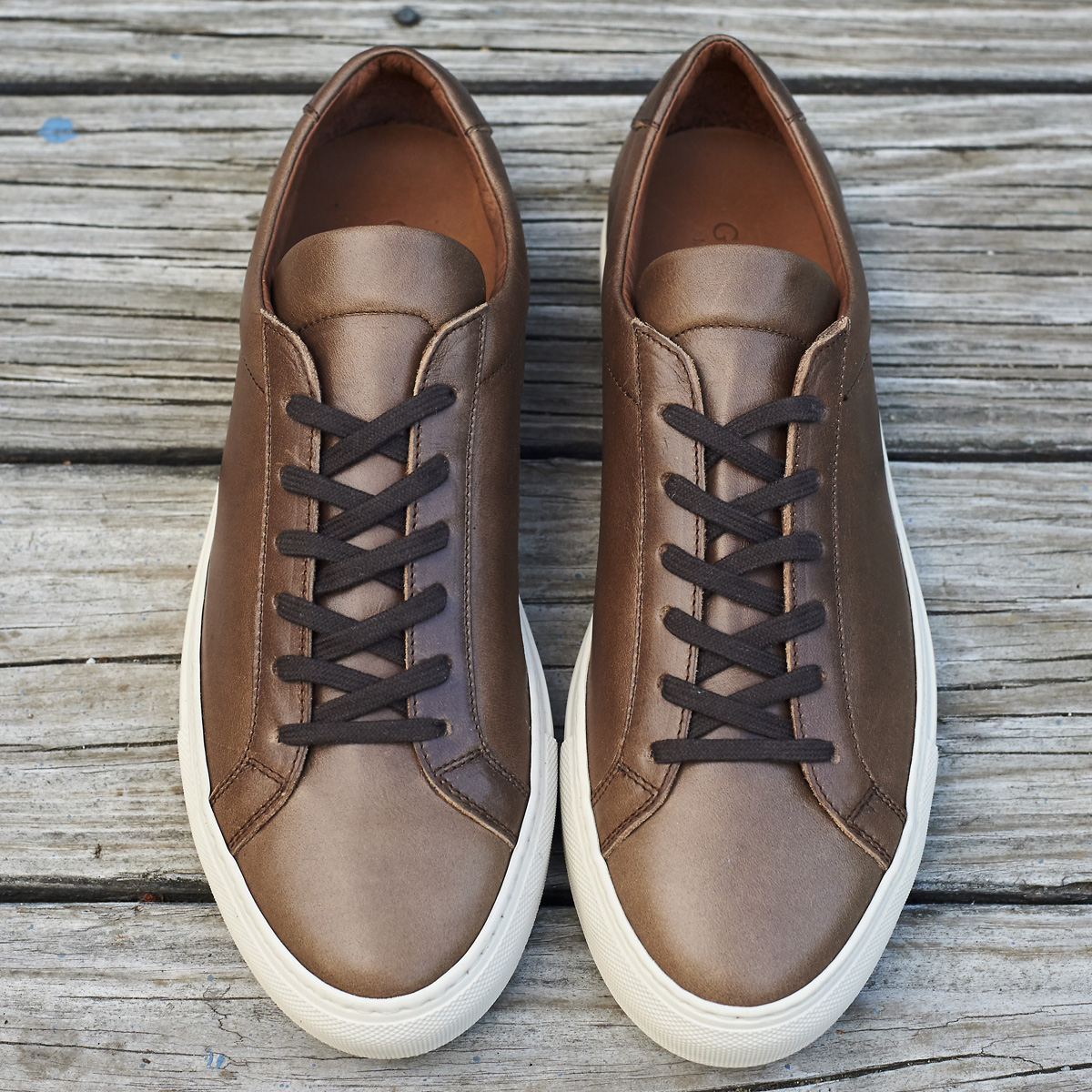 Horween Chromexcel Natural Low Top | Gustin Shoes | Sneakers