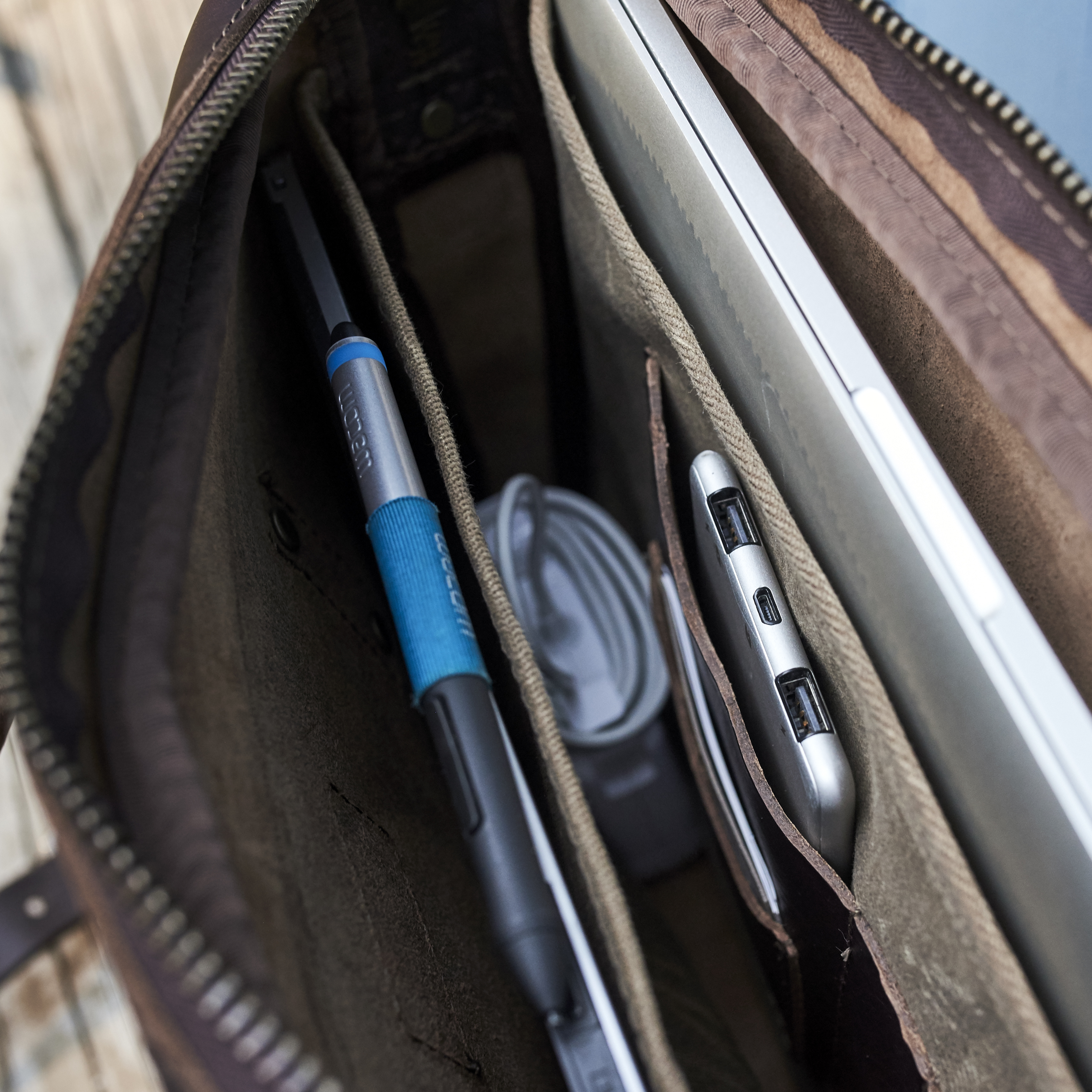 Horween Briefcase - Natural Essex | Gustin | Accessories