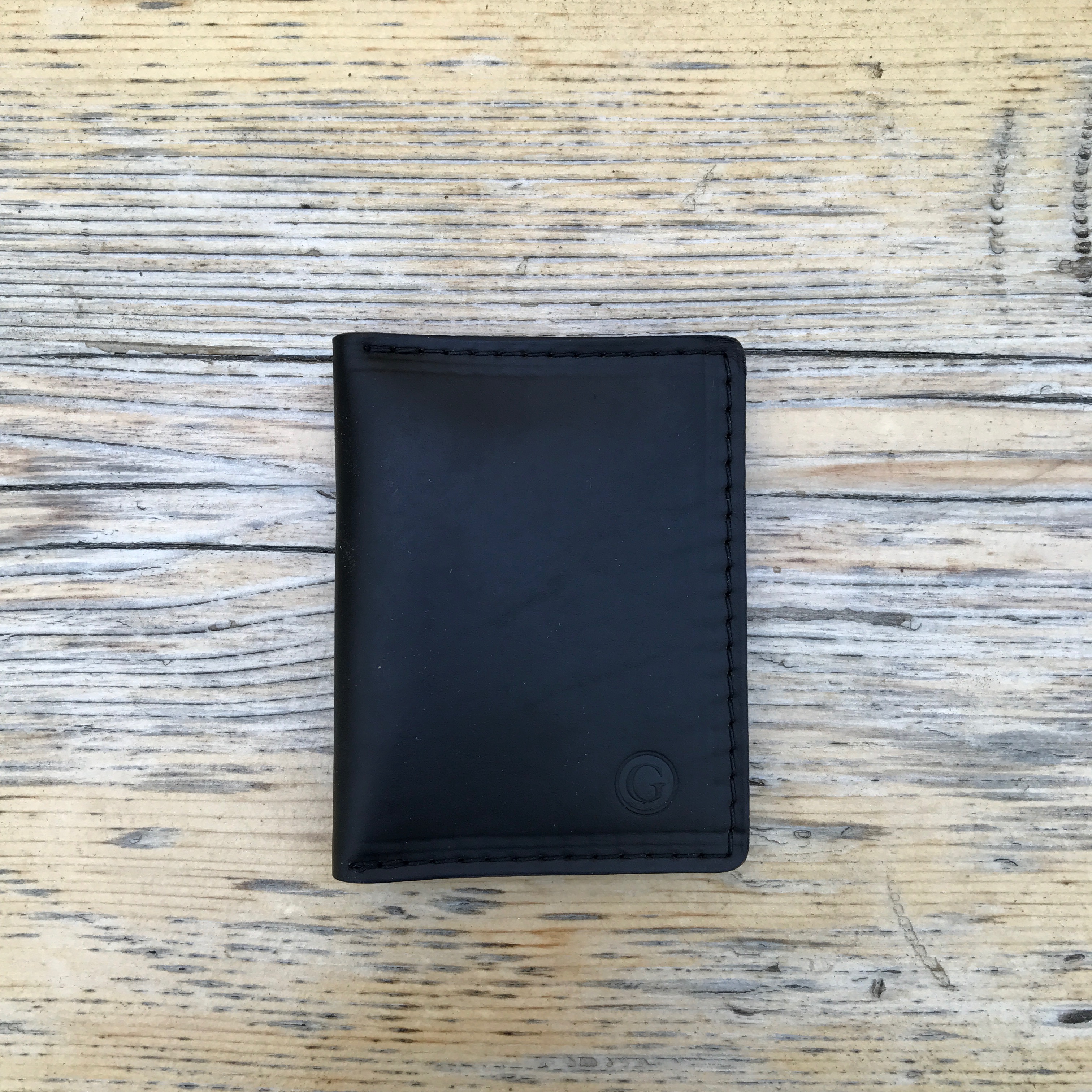 Horween Black Chromexcel Fold Wallet | Gustin | Accessories