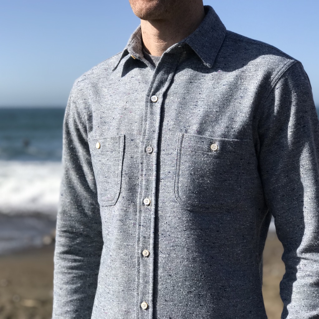 536 Slate Monster Nep Flannel | Rugged Long Sleeve Shirts
