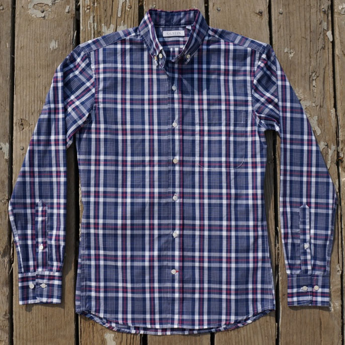 58 Midnight Plaid | Gustin Shirts Classic Long Sleeve Shirts