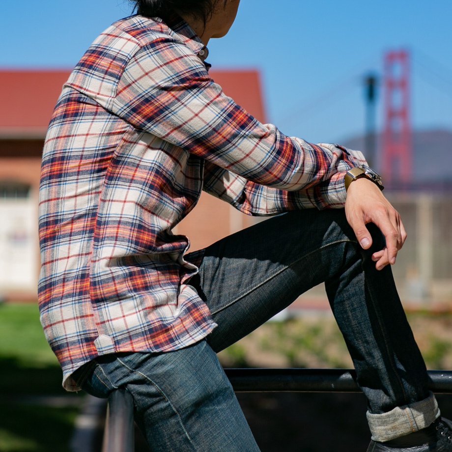 621 Cream Ember Flannel | Gustin | Rugged Long Sleeve Shirts