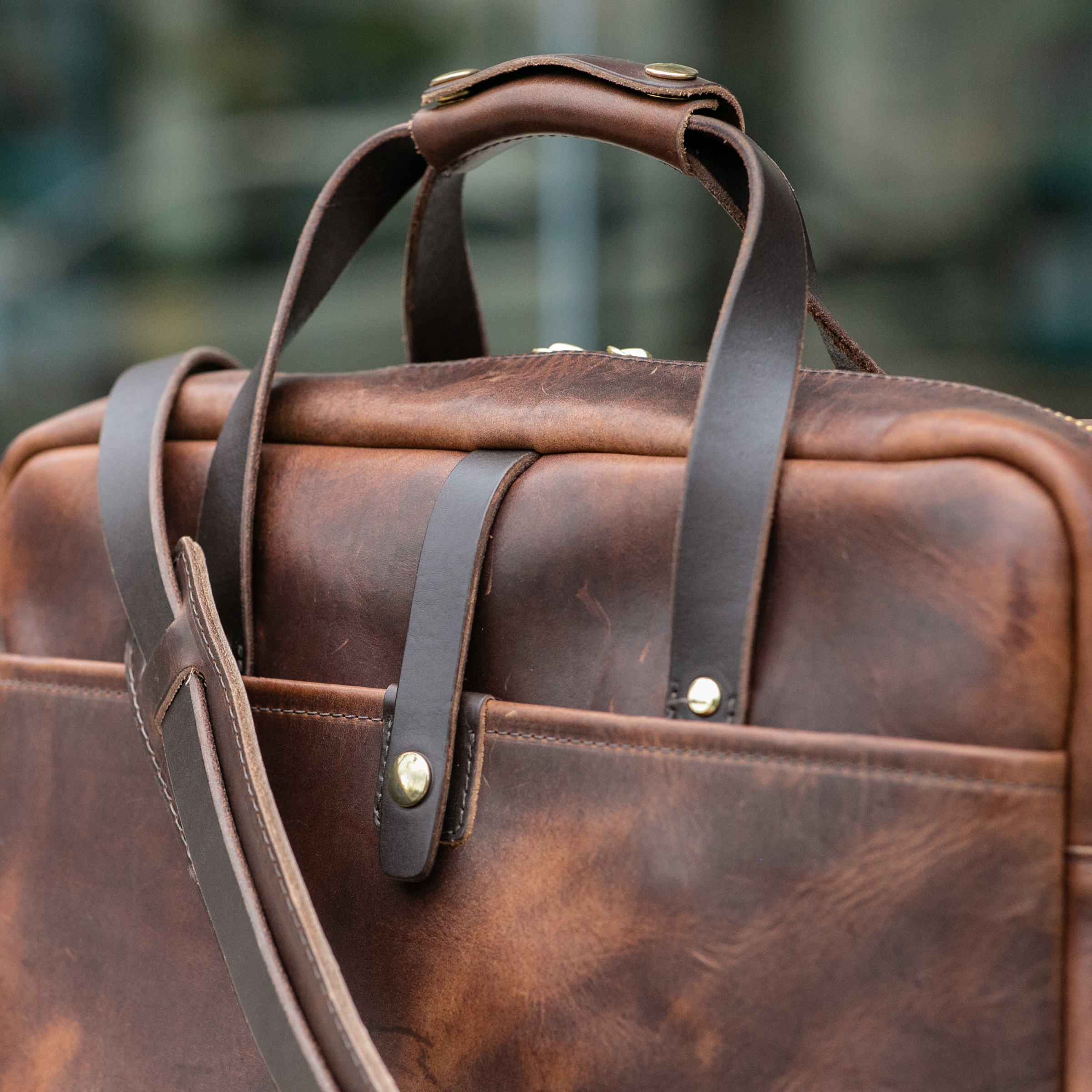 The Deluxe Briefcase - Horween Nut Brown Dublin | Briefcases