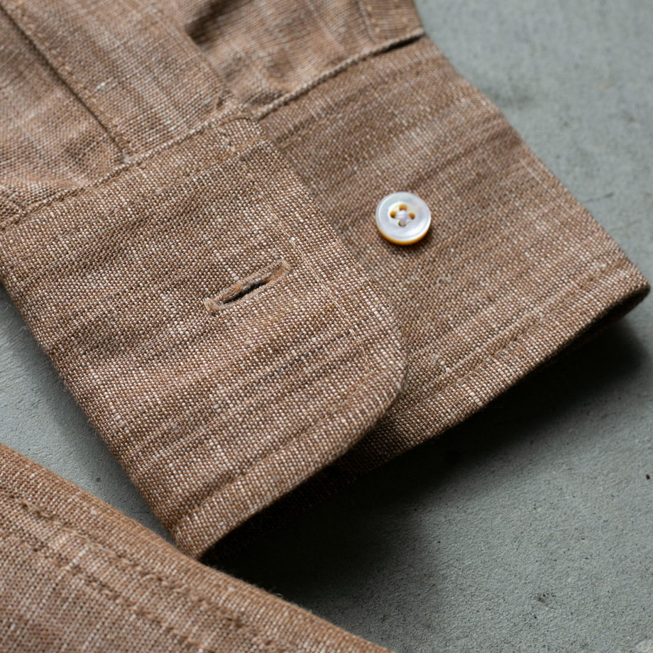 719 Persimmon Dye Hemp Selvedge Chambray | Gustin | Shirts