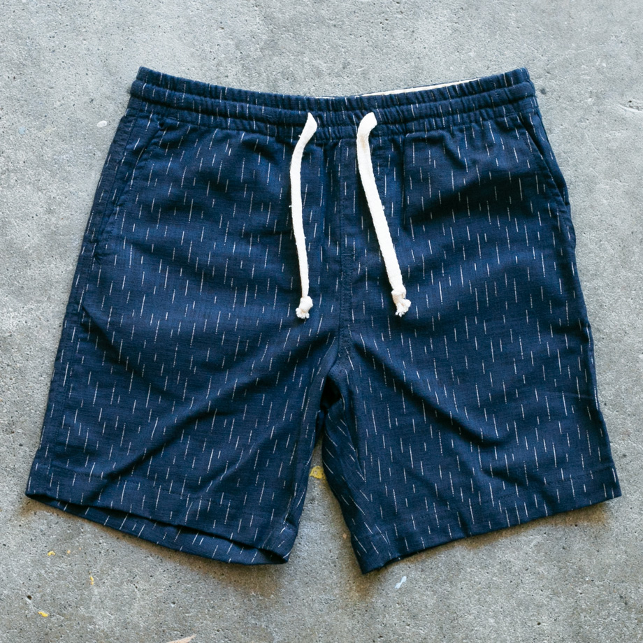 10 Drawstring Chino Short - Indigo Rain | Gustin | Chinos