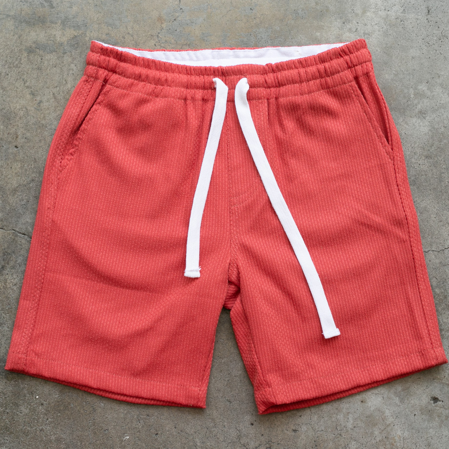 69 Japan Sashiko Shorts - Red | Drawstring Chino Shorts