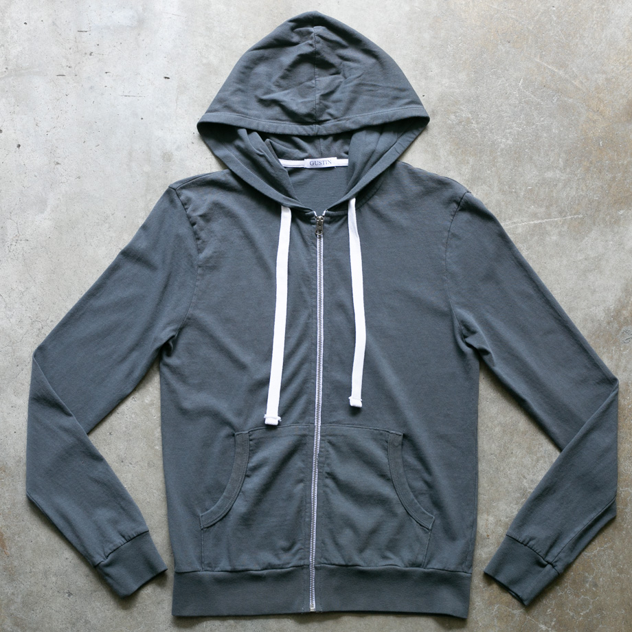 Superlight Zip Hoodie - Graphite | Gustin Knits Sweatshirts