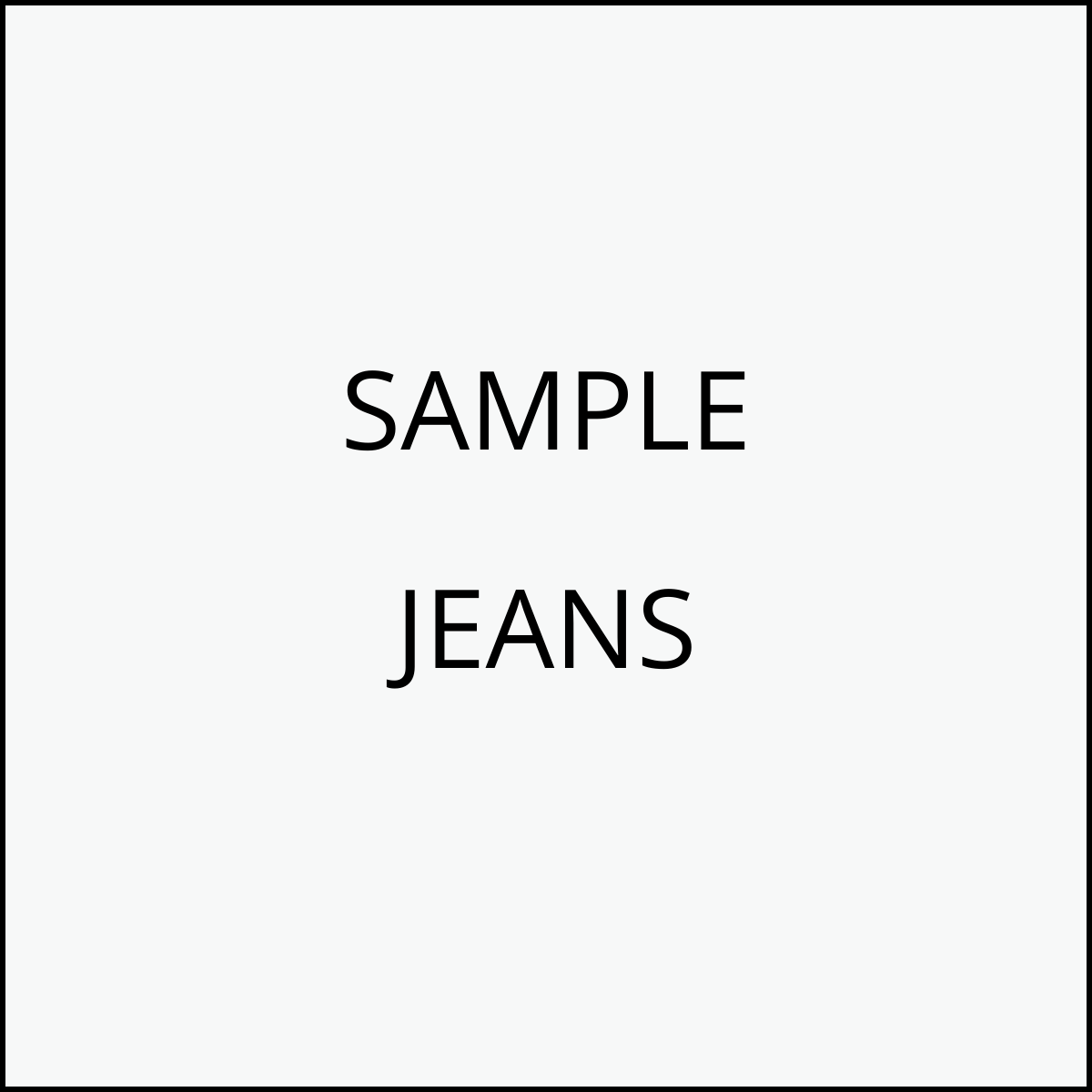 Sample Jeans | Gustin | Jeans | Selvedge | USA made