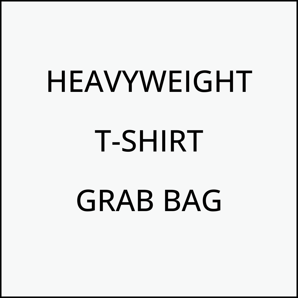 Heavyweight T-Shirt Grab Bag | Gustin | Knits | T-Shirts