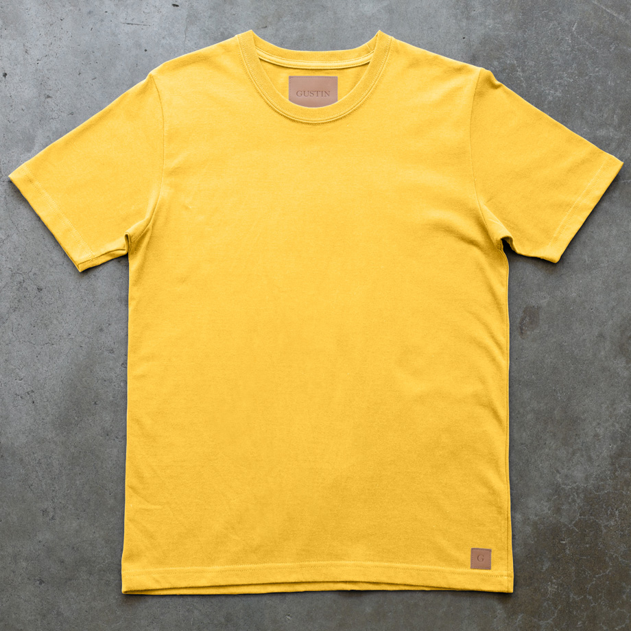 Vintage Heavyweight T-Shirt 2 Pack - Yellow | Gustin | Knits