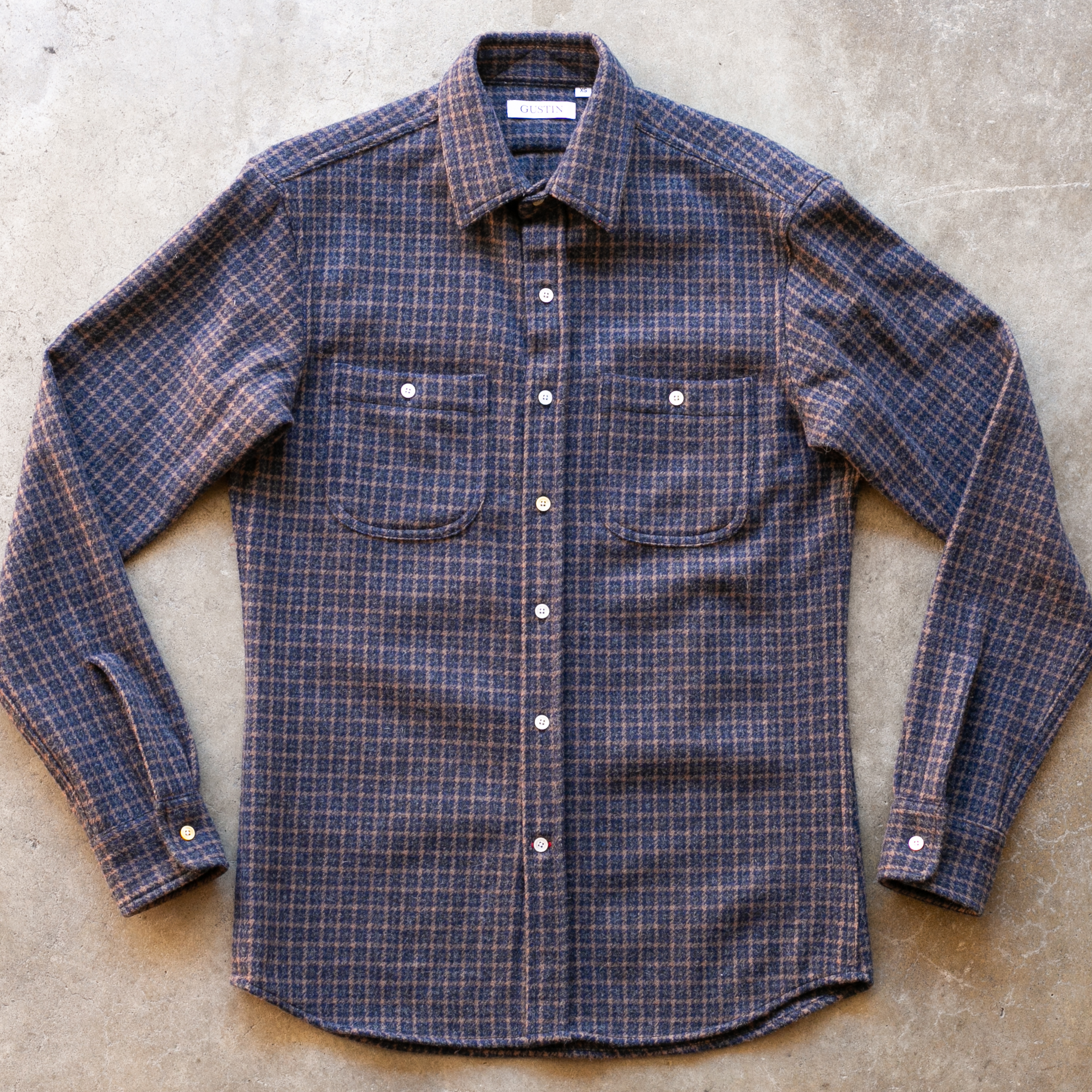 1258 The Gun Club Check - Wood | Rugged Long Sleeve Shirts