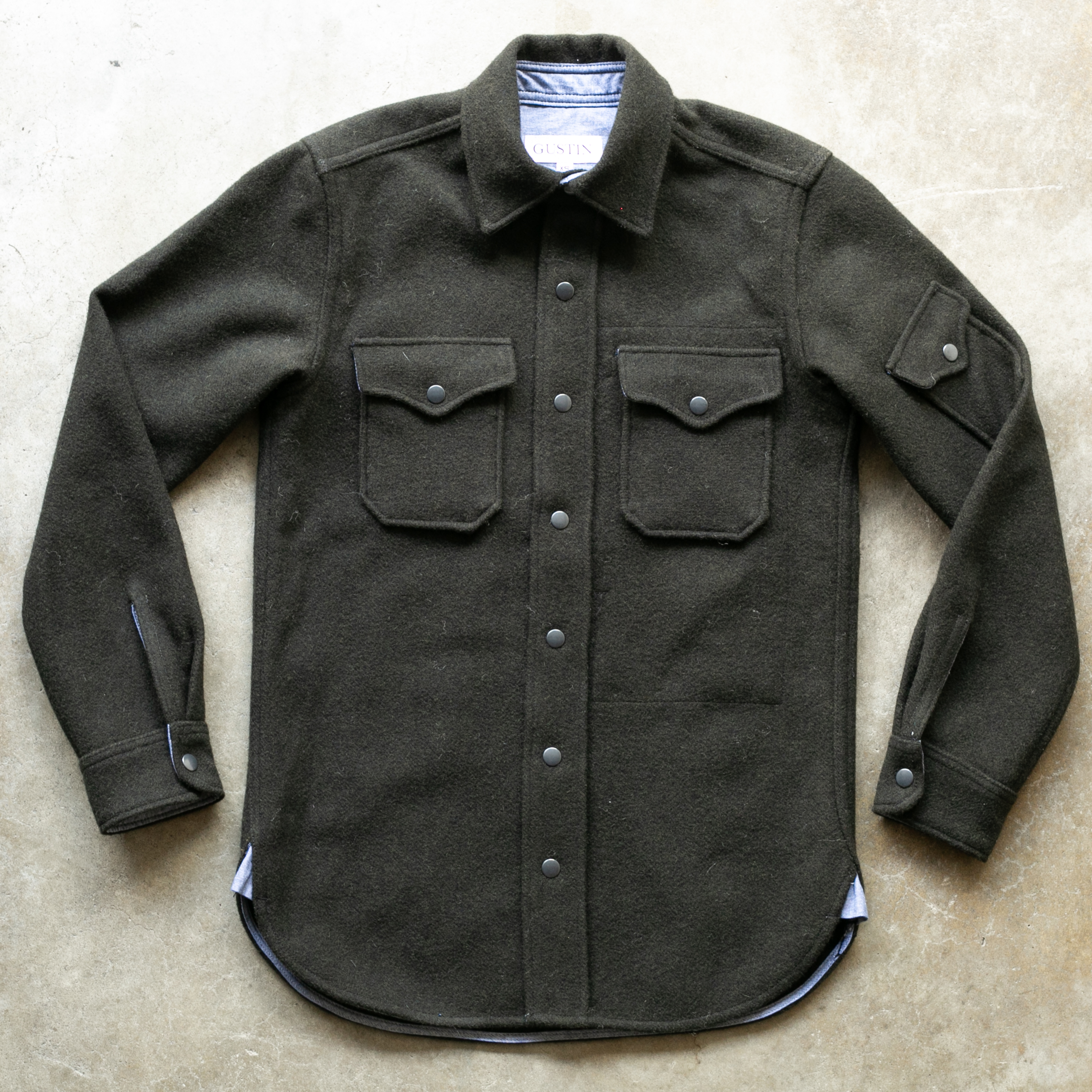 36 Olive Wool CPO | Gustin | Jackets | CPO Jackets